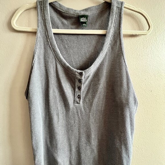 wild fable | Tops | Wild Fable Gray Ribbed Crop Top | Poshmark